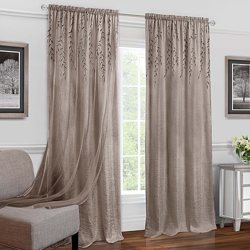 Click here for Achim Willow Rod Pocket Curtain Panel prices