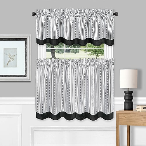 Click here for Achim Westport 3-pc. Rod Pocket Kitchen Curtains &... prices