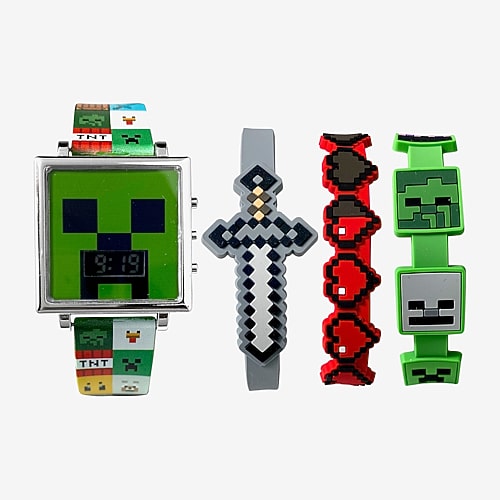 Click here for Mojang Minecraft Boys Green Strap Watch Min40129jc... prices