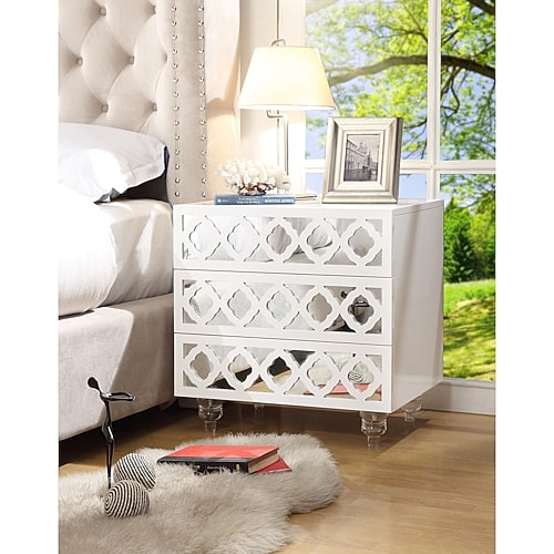 Click here for Francesca 3-Drawer Nightstand  One Size  White prices