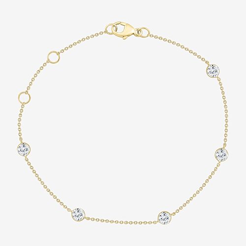Click here for Floating Diamonds (F / Vs2) Womens 14K Gold 7.25 I... prices