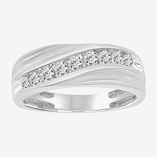 Click here for (F / Vs2) Mens 24MM 1/2 CT. T.W. Lab Grown White D... prices