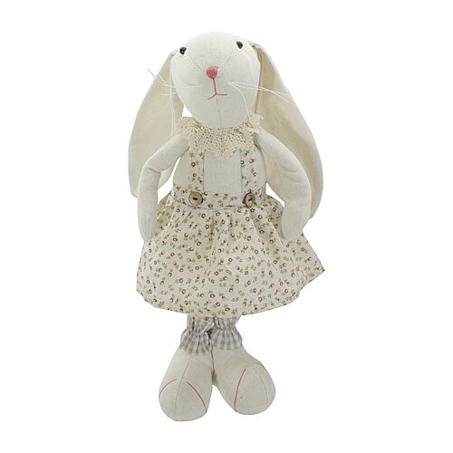 Click here for Northlight 15 Cream Standing Bunny Rabbit Girl In... prices