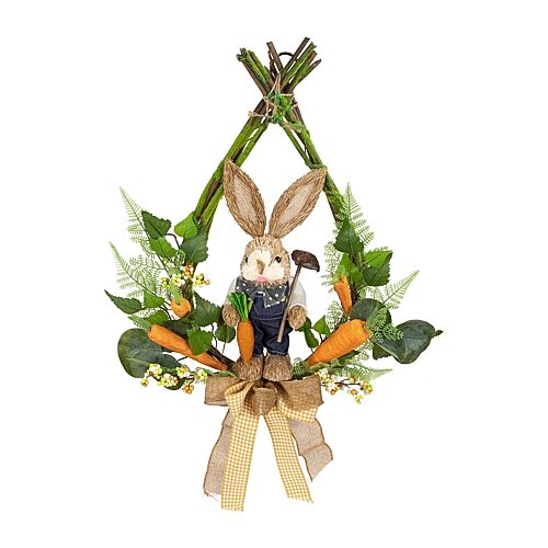 Click here for Northlight 22 Farmer Bunny Moss Vines Unlit Wreath... prices