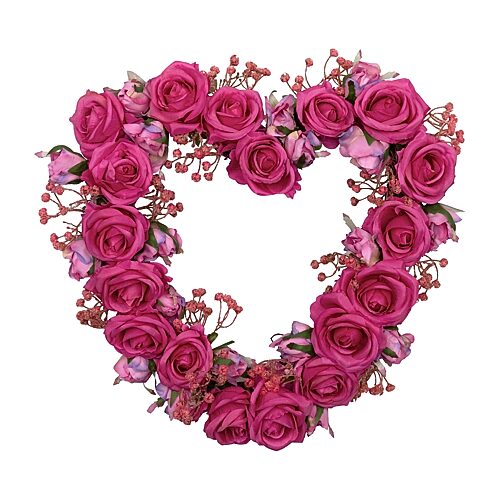 Click here for Northlight 16 Blooming Rose Buds Artificial Heart... prices