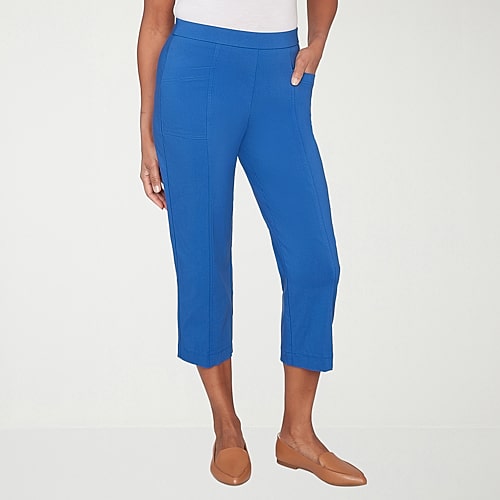 Click here for Alfred Dunner Womens Straight Capri Pant  18  Blue prices