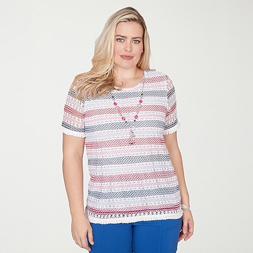 Click here for Alfred Dunner Womens Crew Neck Short Sleeve T-Shir... prices