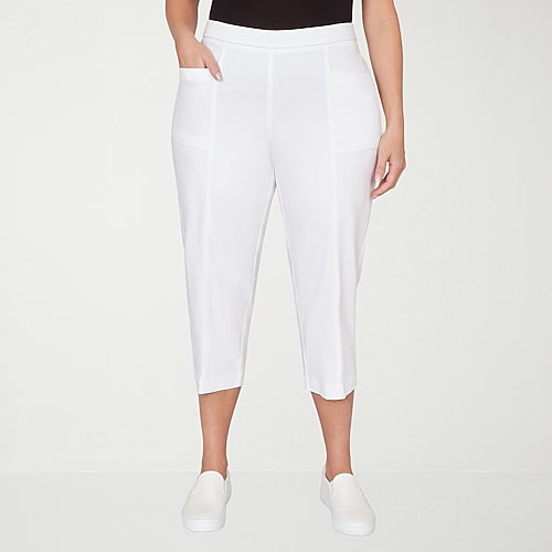 Click here for Alfred Dunner Womens Plus Straight Capri Pant  24w... prices