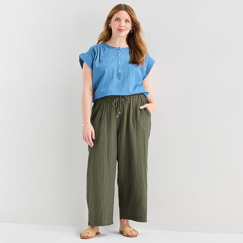 Click here for St. Johns Bay Womens Plus Straight Cropped Pant  3... prices