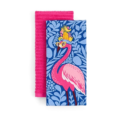 Click here for Layerings Pink Flamingo 2-pc. Kitchen Towel Set  O... prices