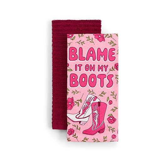 Click here for Layerings Summer Boots 2-pc. Kitchen Towel Set  On... prices