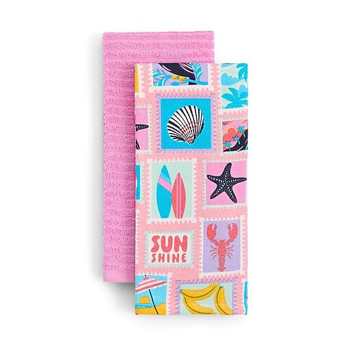 Click here for Layerings Vacay Stamp 2-pc. Kitchen Towel Set  One... prices