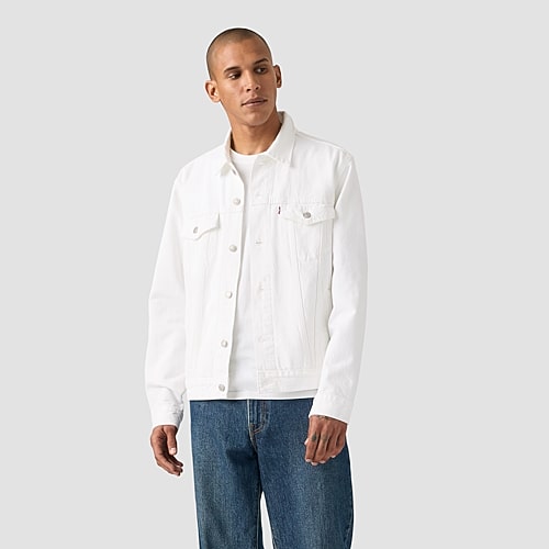 Click here for Levis Mens Denim Midweight Jacket  Small  White prices