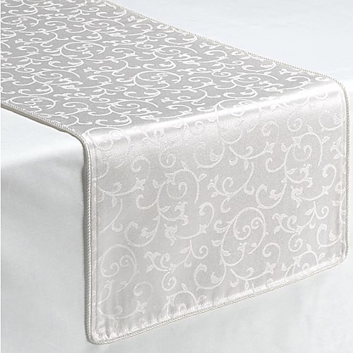 Click here for Lenox Opal Innocence 70 Corded Runner - White prices