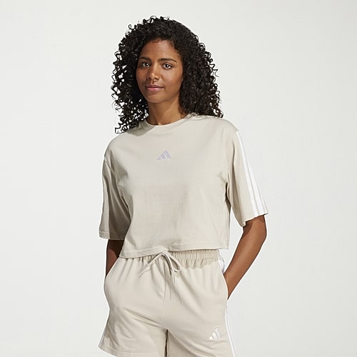 Click here for adidas Womens Crew Neck Short Sleeve Active Crop T... prices