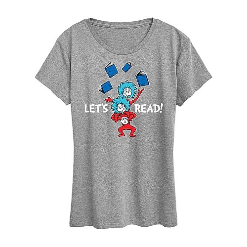 Click here for Lets Read Womens Scoop Neck Short Sleeve Classic F... prices