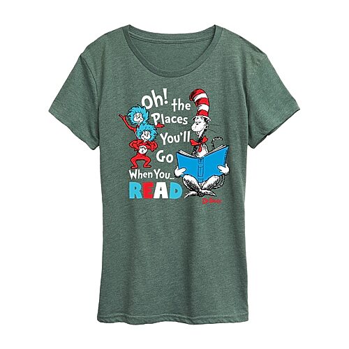 Click here for Oh Places Youll Go When You Read Womens Scoop Neck... prices