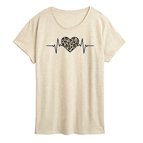 Click here for Leopard Heart Womens Crew Neck Short Sleeve Classi... prices