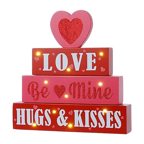 Click here for Glitzhome Lighted Valentines Day Tabletop Decor  O... prices