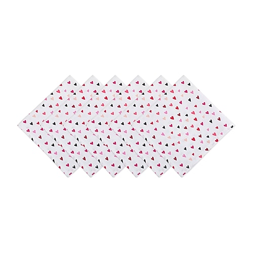 Click here for Design Imports Confetti Hearts Print 6-pc. Napkins... prices
