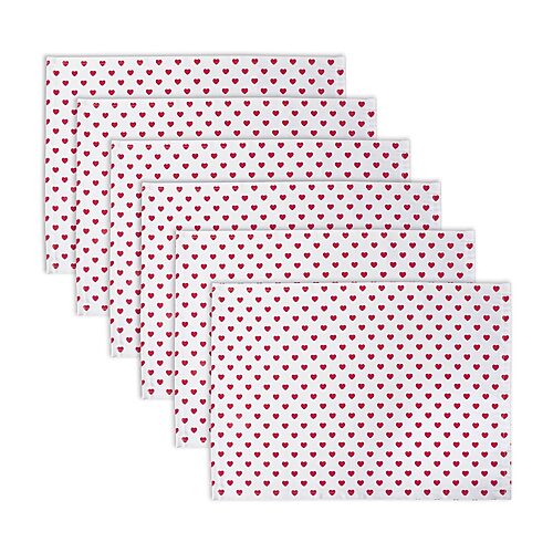 Click here for Design Imports Lil Hearts Ribbed 6-pc. Placemat  O... prices