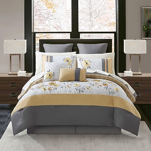Click here for Stratford Park Avery 12-pc. Floral Midweight Comfo... prices