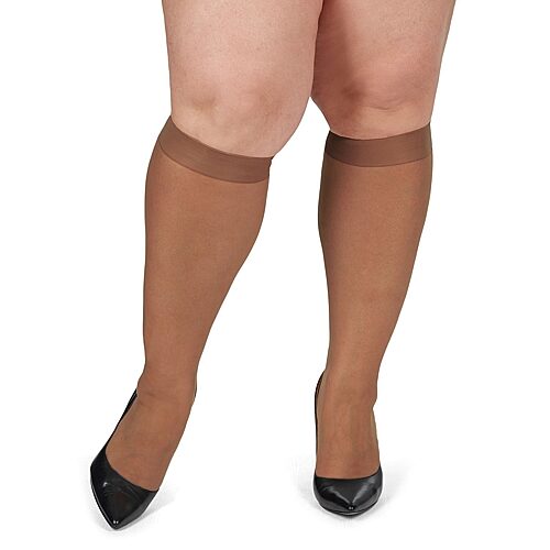 Click here for MeMoi Womens 2 Pair Pack Silky Sheer Curvy Knee Hi... prices