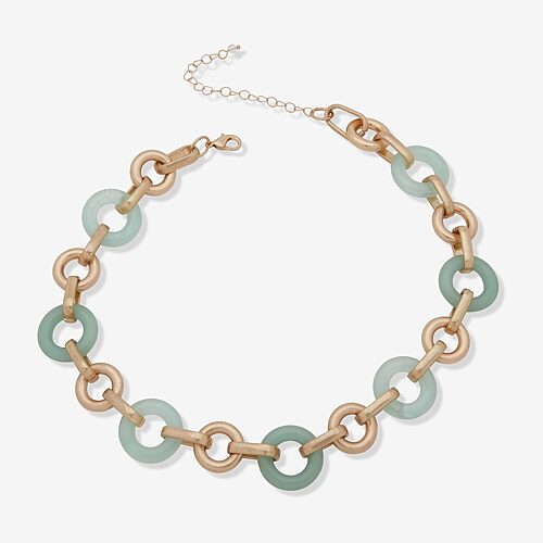 Click here for a.n.a Gold Tone Womens 17 Inch Collar Necklace  On... prices