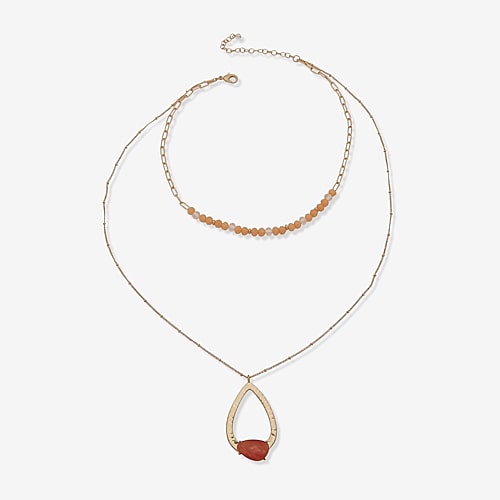 Click here for A.N.A old Tone Womens 50 Inch Strand Necklace  One... prices
