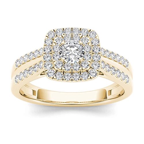 Click here for 3/4 CT.T.W. Natural Diamond 10K Yellow Gold Engage... prices