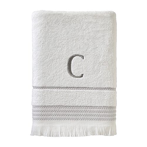 Click here for Saturday Knight Casual Monogram Bath Towel  One Si... prices