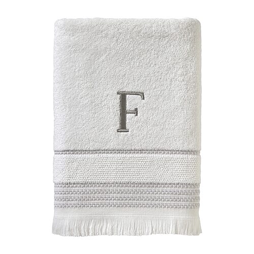 Click here for Saturday Knight Casual Monogram Bath Towel  One Si... prices