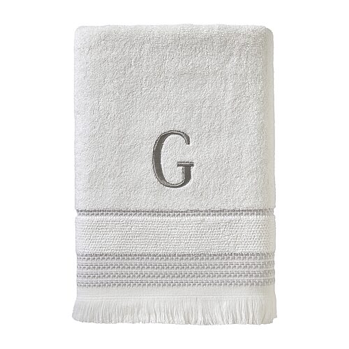 Click here for Saturday Knight Casual Monogram Bath Towel  One Si... prices