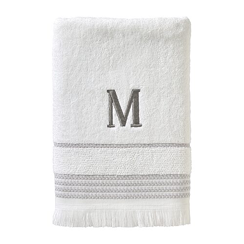 Click here for Saturday Knight Casual Monogram Bath Towel  One Si... prices