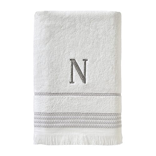 Click here for Saturday Knight Casual Monogram Bath Towel  One Si... prices