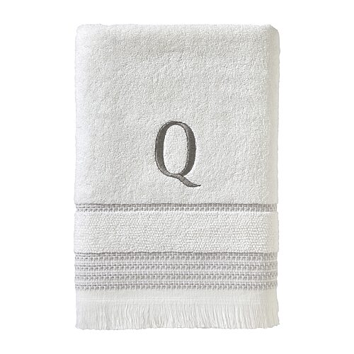 Click here for Saturday Knight Casual Monogram Bath Towel  One Si... prices