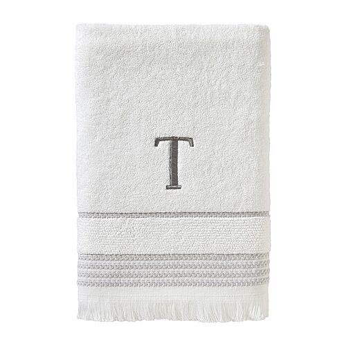 Click here for Saturday Knight Casual Monogram Bath Towel  One Si... prices
