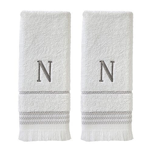Click here for Saturday Knight Casual Monogram 2-pc. Hand Towel... prices