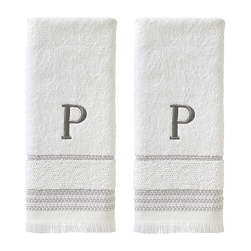 Click here for Saturday Knight Casual Monogram 2-pc. Hand Towel... prices