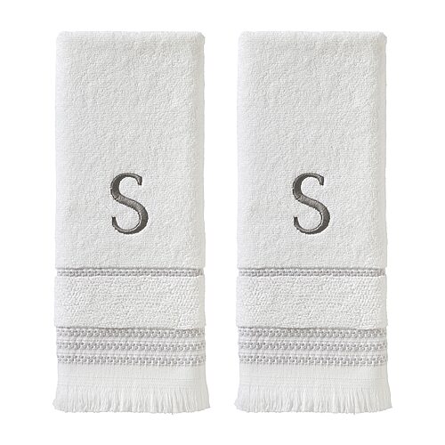 Click here for Saturday Knight Casual Monogram 2-pc. Hand Towel... prices