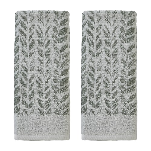 Click here for Skl Home Distressed Leaves Turkish Cotton 2 Piece... prices