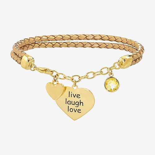 Click here for Sparkle Allure Leather Womens Yellow Cubic Zirconi... prices
