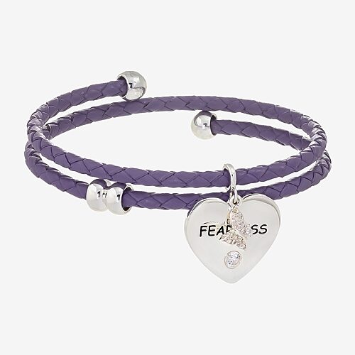Click here for Sparkle Allure Purple Leather Coil Fearless Womens... prices
