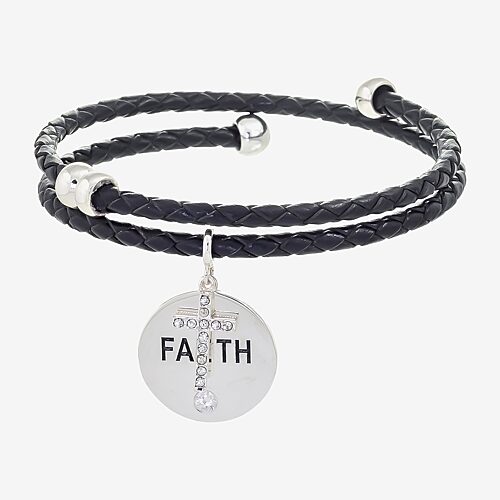 Click here for Sparkle Allure Black Leather Coil Faith Womens Cub... prices