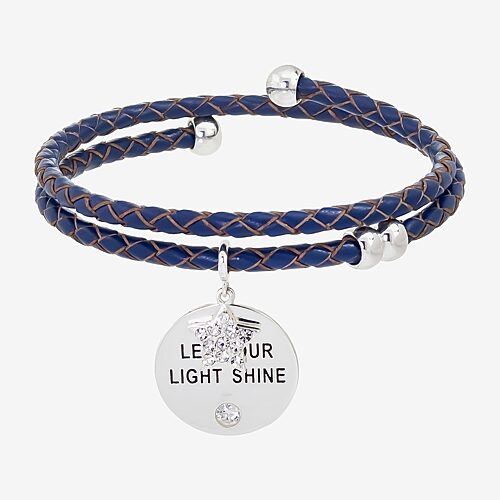 Click here for Sparkle Allure Navy Blue Leather Coil Womens Cubic... prices