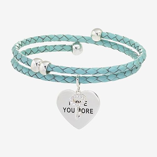 Click here for Sparkle Allure Light Blue Leather Coil Womens Cubi... prices