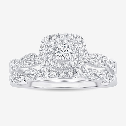 Click here for Womens 1/2 CT.T.W. Natural Diamond 10K or 14K Whit... prices