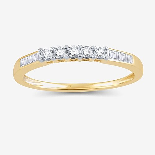 Click here for 1/4 CT.T.W. Natural Diamond 10K or 14K Gold Weddin... prices