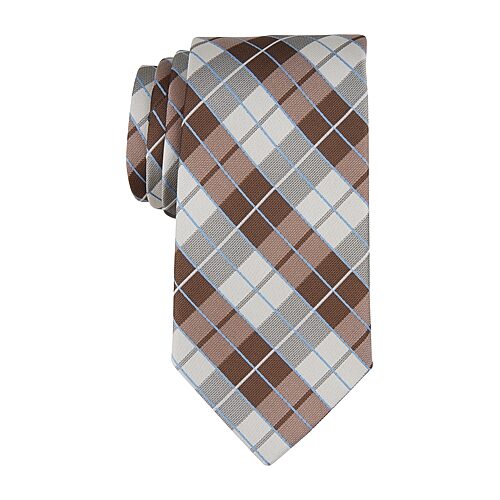 Click here for Stafford Fincher Checked Tie  One Size  Brown prices