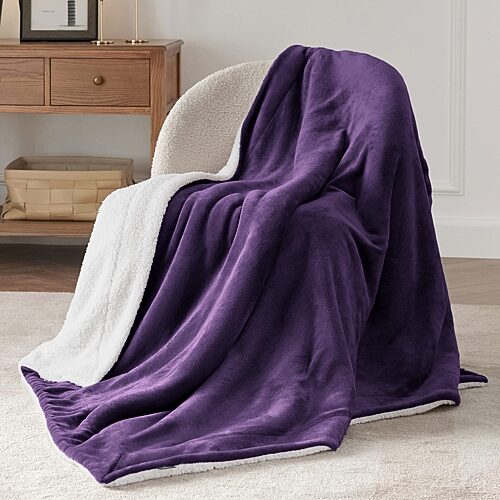 Click here for Bedsure Sherpa Solid Midweight Blanket  One Size... prices